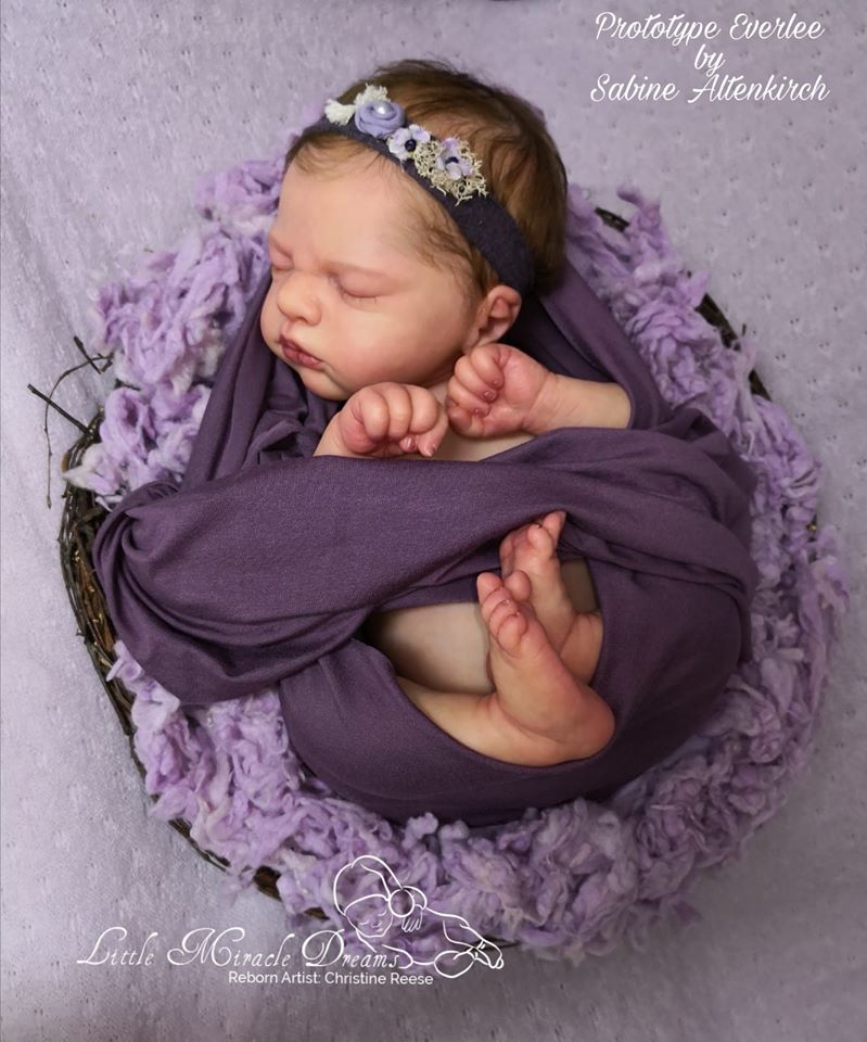 20" - Everlee - Limited Edition - Reborn Doll Kit with Body - by Sabine ...